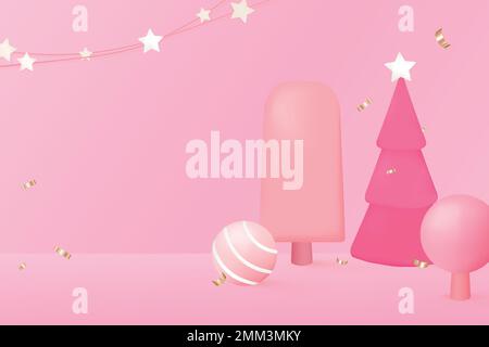 Cream winter background, Christmas aesthetic design vector Stock Vector ...