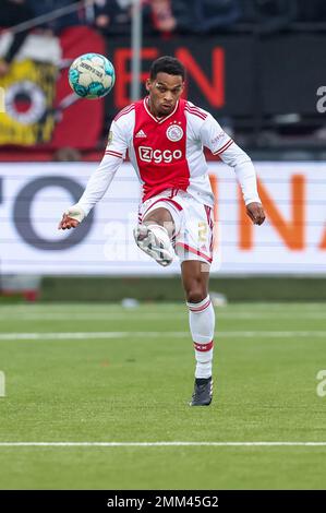 Jurrien Timber of the Netherlands shoots on goal during the FIFA World ...