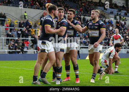 Joe Gibbons #33 of Leeds Rhinos in action during the Rugby League Pre ...