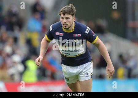 Joe Gibbons #33 of Leeds Rhinos in action during the Rugby League Pre ...