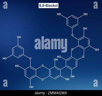 The chemical structure of 6,8-Bieckol Stock Vector Image & Art - Alamy