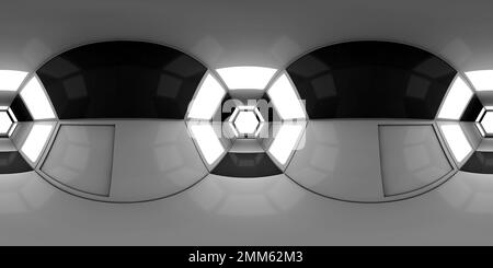 3d render. Futuristic panoramic HDRI Stock Photo - Alamy