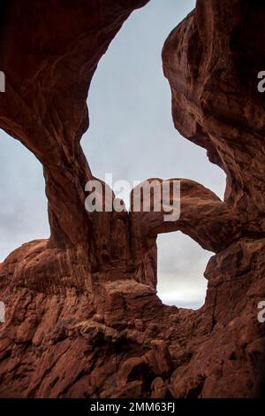 Double Arch is one of thousands of arches inside Arches National Park ...