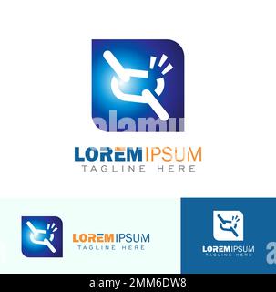 vector illustration set of Unchained Logo Icon Sign Stock Vector Image ...