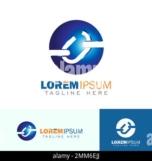 A vector illustration set of Unchained Logo Icon Sign Stock Vector ...