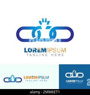 vector illustration set of Unchained Logo Icon Sign Stock Vector Image ...