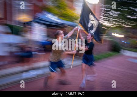 Cadets with Clemson University's Army and Air Force ROTC units ...