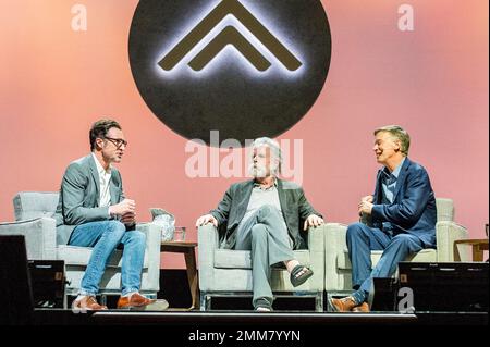 Bernie Cahill, from left, Bob Weir and Colorado Govenor John ...