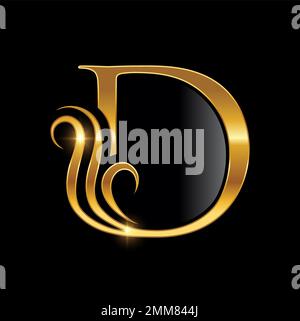 Luxury initial letter P golden gold color logo design. Creative luxury ...