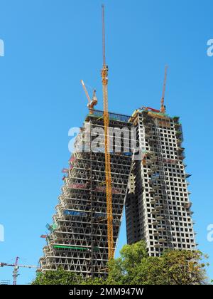 building a skyscraper, Colombo city, Western Province, Srí Lanka, Asia ...
