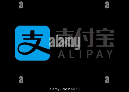 Alipay, Logo, Black background Stock Photo - Alamy