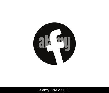 Facebook, Rotated, White background, Logo, Brand name Stock Photo - Alamy