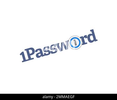 1Password, white background, logo, brand name Stock Photo - Alamy