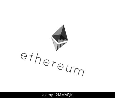 Ethereum, White background, Logo, Brand name Stock Photo - Alamy