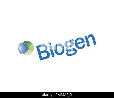 Biogen, white background, logo, brand name Stock Photo - Alamy
