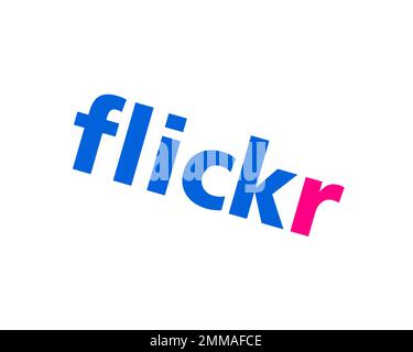 Flickr, White background, Logo, Brand name Stock Photo - Alamy
