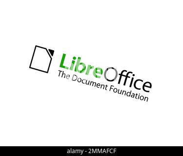 LibreOffice, rotated, white background, logo, brand name Stock Photo ...
