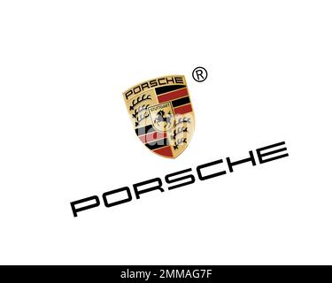 Porsche, Logo, White background Stock Photo - Alamy