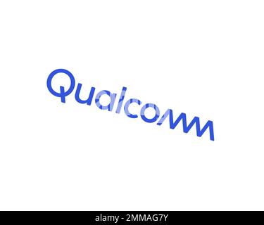 Qualcomm, White background, Logo, Brand name Stock Photo - Alamy