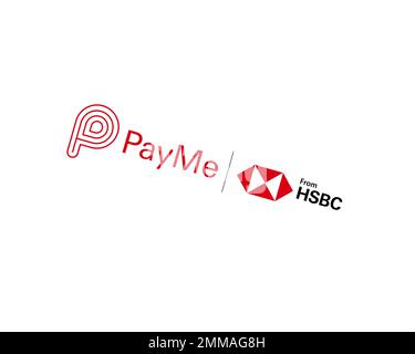 HSBC, rotated logo, white background Stock Photo - Alamy