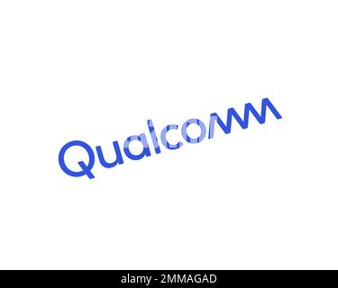 Qualcomm, White background, Logo, Brand name Stock Photo - Alamy