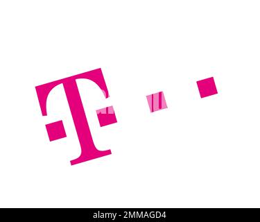 T Mobile Netherlands, rotated logo, white background B Stock Photo - Alamy