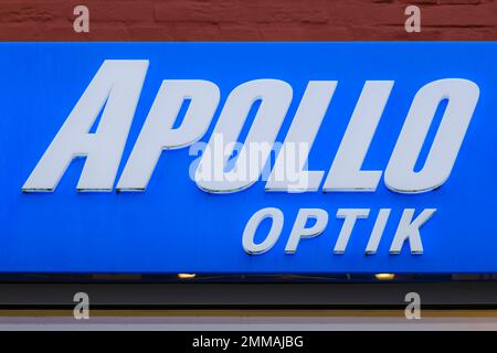 Sign and logo Apollo Optik, Lower Saxony, Germany Stock Photo - Alamy