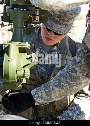 Private First Class Katherine Beatty became the U.S. Army's first female 13B cannoneer, trained ...