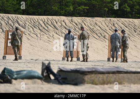 The Princeton Army ROTC is shown here on Range 20 on the Fort Dix Range ...