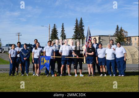 Airmen assigned to the 354th Logistics Readiness Squadron tour the ...