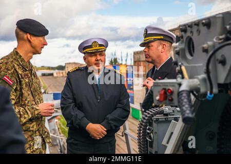 220917-N-GF955-1224 RIGA, Latvia (Sept. 17, 2022) From left, Col ...