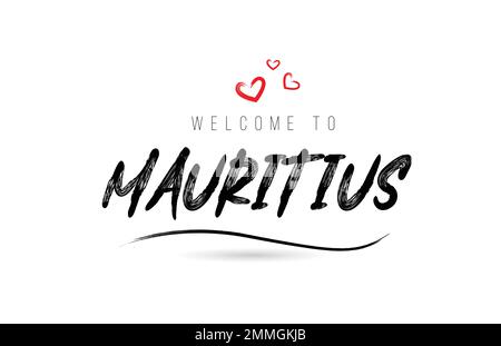 Mauritius Welcome To Word Text with Handwritten Font and Golden Texture ...
