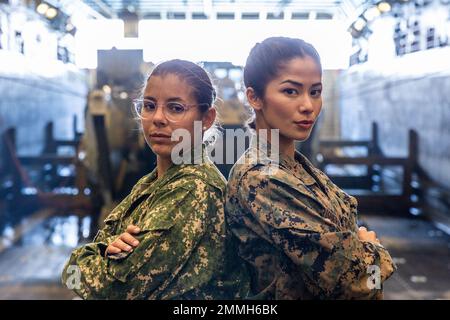 Marina Milagros Correa (Private Uruguayan Marine Corps) poses for a photo during exercise UNITAS ...