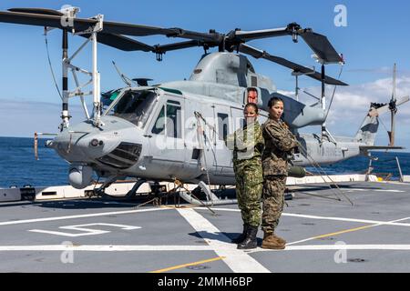 Marina Milagros Correa (Private Uruguayan Marine Corps) poses for a photo during exercise UNITAS ...