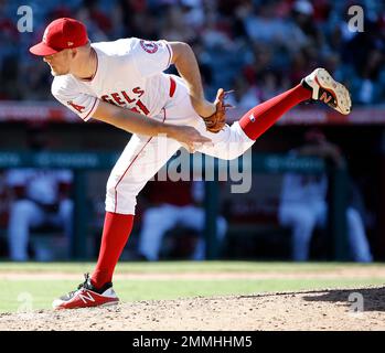 Seattle Mariners relief pitcher Ty Adcock throws a pitch to the ...