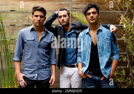 Members of the Mexican pop band Reik, from left to right, Julio Ramirez ...