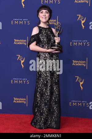 Lindsay Small-Butera, winner of the award for outstanding achievement ...