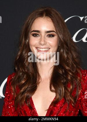 Lily Collins attends the NYFW Spring/Summer 2019 Cartier Celebrates the ...