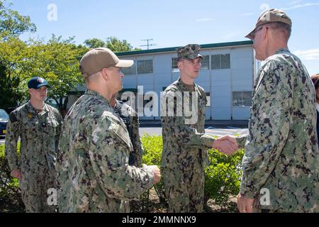 Vice Adm. Yancy Lindsey, Commander, Navy Installations Command, arrives ...