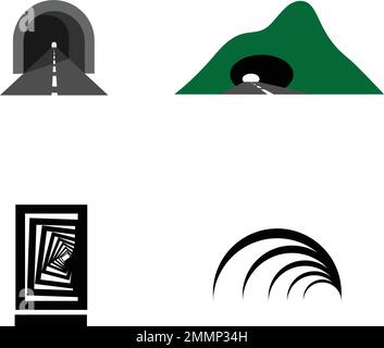 tunnel logo stock vektor template Stock Vector Image & Art - Alamy