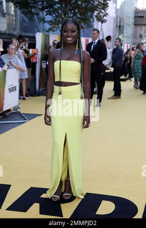Actress Shantol Jackson poses for photographers on arrival at the ...