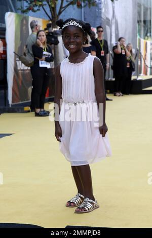 Actress Myla-Rae Hutchinson Dunwell poses for photographers on arrival ...