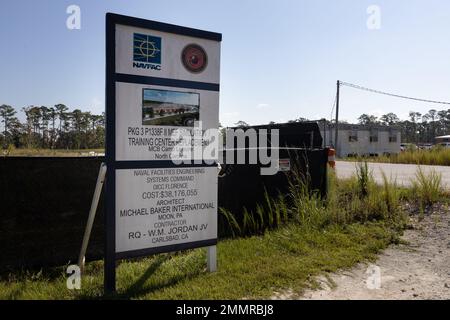 The II Marine Expeditionary Force Simulation and Training Center replacement building located on ...