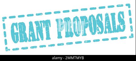 GRANT PROPOSALS text written on blue grungy lines stamp sign Stock ...