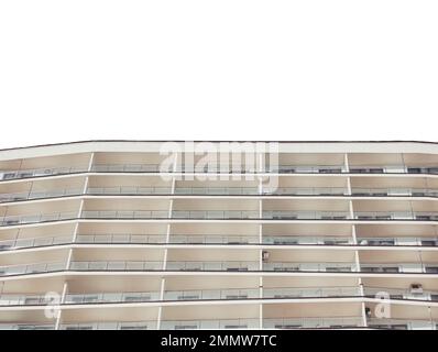 Modern building. Isolated on the white background Stock Photo - Alamy