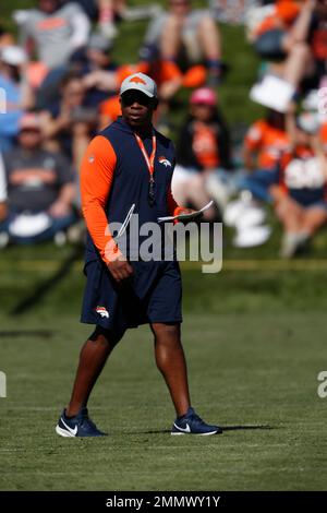 Denver Broncos head coach Vance Joseph speaks after an NFL football ...