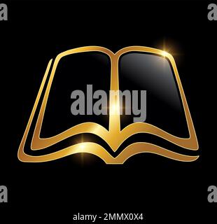 Golden Luxury Book Vector Icon Stock Vector Image & Art - Alamy