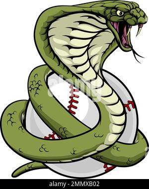Cobra Snake Softball Animal Sports Team Mascot Stock Vector Image & Art ...