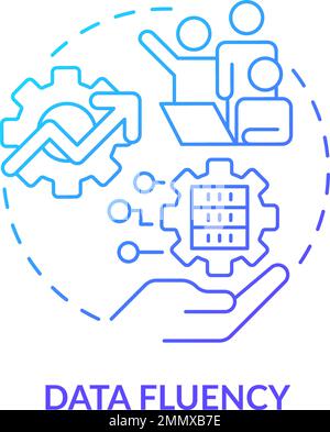Data fluency concept icon Stock Vector Image & Art - Alamy