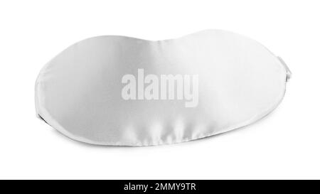 Silk sleeping eye mask isolated on white, top view. Bedtime Stock Photo ...